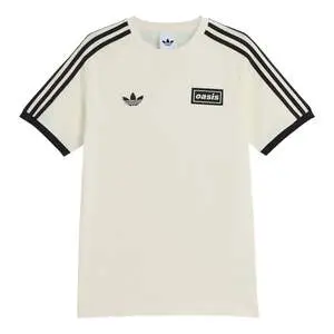 Adidas X Oasis Tour 3-stripes T-shirt Asia Sizing - Cream White