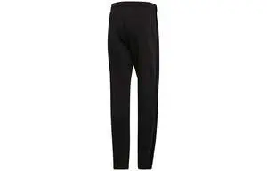 Adidas Loose Knit Breathable Stripe Casual Sports Pants - Black