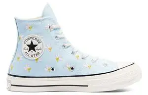 CONVERSE Chuck 70 High Top Embroidered Floral Print Chambray Blue - Blue/multi-color