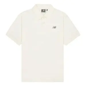 NEW BALANCE Nb Logo Polo Shirt Asia Sizing - Ivory