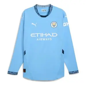 PUMA Manchester City 2024/25 Authentic Home Long Sleeve Jersey