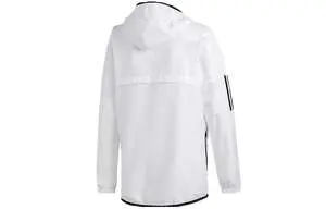 Adidas Hooded Sports Jacket With Three-stripes Detail