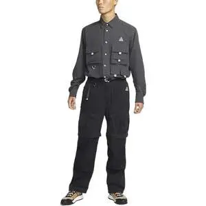 Nike Solid Color Multiple Pockets Detachable Athleisure Pants