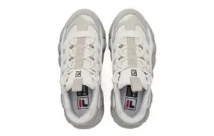 FILA Croissant Chunky Lace-up Sneakers - White/grey