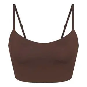 Nike Nike X SKIMS Matte Cami Longline Bra Dark Sepia