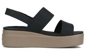 CROCS Brooklyn Platform Sandals - Black