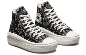 CONVERSE Chuck Taylor All Star Move High Top Sneakers - Black/white