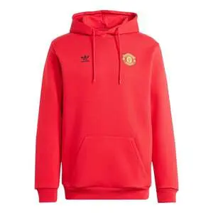 Adidas Manchester United Trefoil Hoodie - Red
