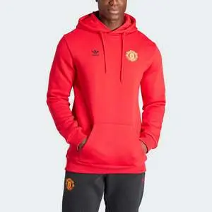 Adidas Manchester United Trefoil Hoodie - Red