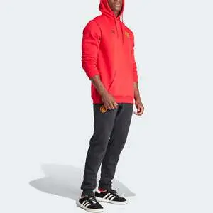 Adidas Manchester United Trefoil Hoodie - Red