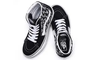 VANS Sk8-hi Logo Repeat High Top Sneakers - Black