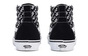 VANS Sk8-hi Logo Repeat High Top Sneakers - Black