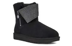 UGG Classic Caviar Zip Up Boots
