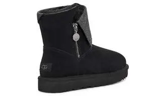 UGG Classic Caviar Zip Up Boots