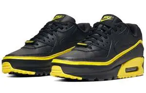 Nike Undefeated X Air Max 90 "black Optic Yellow" Sneakers - Black/optic Yellow