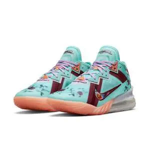Nike Mimi Plange X Lebron 18 Low "daughters" Athletic Sneakers - Blue/red