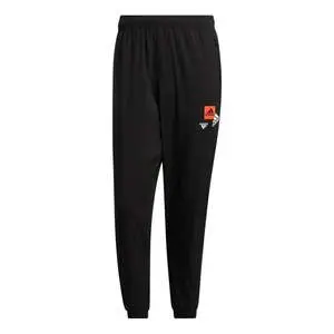 Adidas Mh Bp3 Wvpnt Logo Pattern Gym Sports Bundle Feet Autumn Black Pants - Default Color