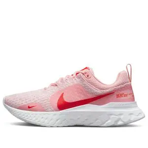 Nike React Infinity Run Flyknit 3 Premium Athletic Sneakers - Pinkwhitered