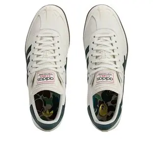 Adidas X A Bathing Ape Samba "white Forest" Sneakers