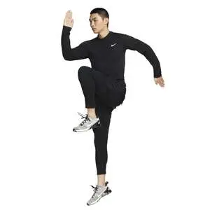 Nike Dri-fit Uv Hyverse Long-sleeve Fitness Top - Black