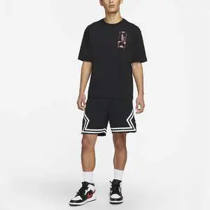 JORDAN Flight Heritage '85 Pattern Printing Short Sleeve Black