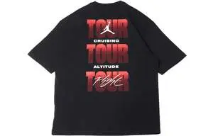 JORDAN Flight Heritage '85 Pattern Printing Short Sleeve Black