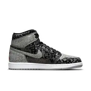 JORDAN 1 Retro High Og Rebellionaire Sneakers - Black/white/particle Grey