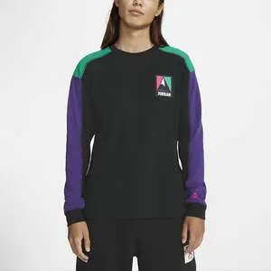 JORDAN Colorblock Long Sleeve Casual Shirt