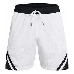 Under Armour Curry Mesh Shorts - White/black