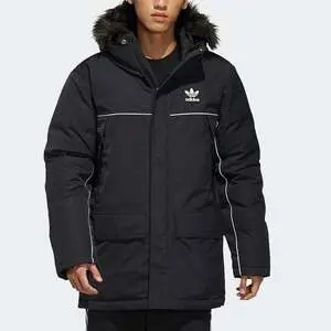 Adidas Originals Hooded Long Sleeve Down Jacket