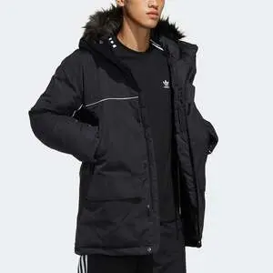 Adidas Originals Hooded Long Sleeve Down Jacket