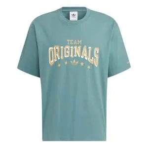 Adidas Originals Mc Slogan T-shirt 'green - Green/multi-color