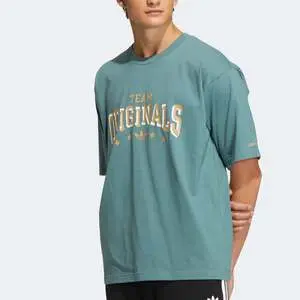 Adidas Originals Mc Slogan T-shirt 'green - Green/multi-color