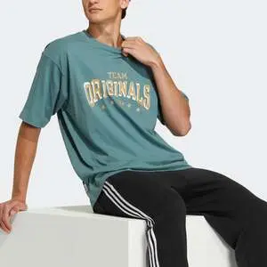 Adidas Originals Mc Slogan T-shirt 'green - Green/multi-color