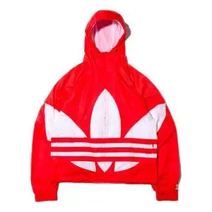Adidas Originals Big Trefoil Hooded Jacket - Red