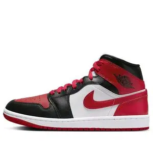JORDAN 1 Mid "alternate Bred Toe" Sneakers - Black/red