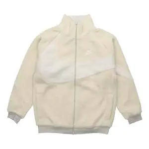 Nike Nike Big Swoosh Reversible Boa Jacket Creamy