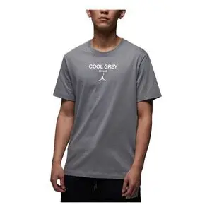 JORDAN T-shirt 'cool Grey - Cool Grey/multi-color