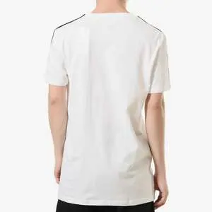 Adidas Neo Sw Tee 5 Reflective Black Printing Round Neck Short Sleeve - White