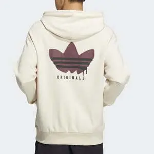 Adidas Anti-university Hoodie With Graphic Detail - White