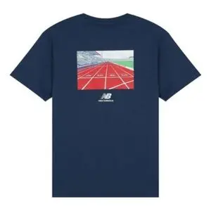 NEW BALANCE X Anb Sport T-shirt Asia Sizing 'blue - Blue/red