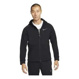 Nike Pro Therma-fit Fleece Hooded Jacket - Black