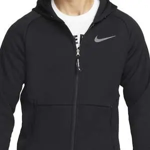 Nike Pro Therma-fit Fleece Hooded Jacket - Black