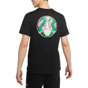 JORDAN Sport Dna Crew Neck Printed Short Sleeve - Black