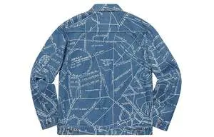 Supreme Gonz Map Work Jacket - Light Blue