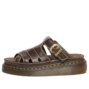 Dr. Martens Maxxy Slide Rogue Leather Sandals - Brown