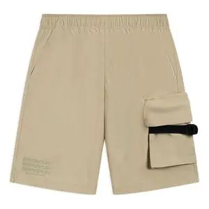 LI-NING Counterflow Embroidery Logo Cargo Shorts - Khaki