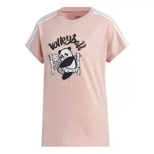 Adidas Neo Panda Volleyball Graphic T-shirt - Red
