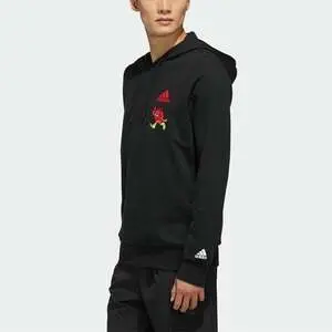 Adidas Embroidered Hooded Knit Pullover