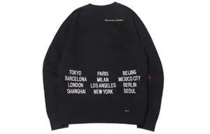 Nike 3 Hook Logo Casual Sports Crew-neck - Black